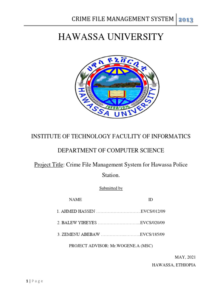 Crime File Management System | Download Free PDF | Use Case | User ...