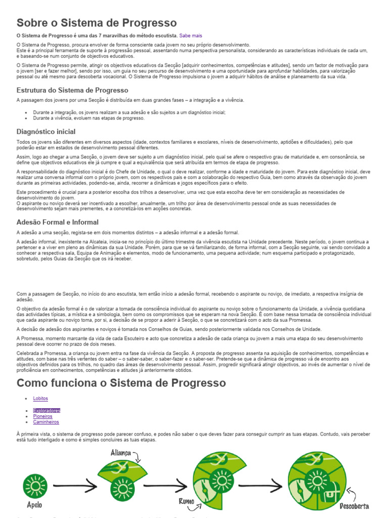 Sobre o Sistema de Progresso | PDF | Aprendizado