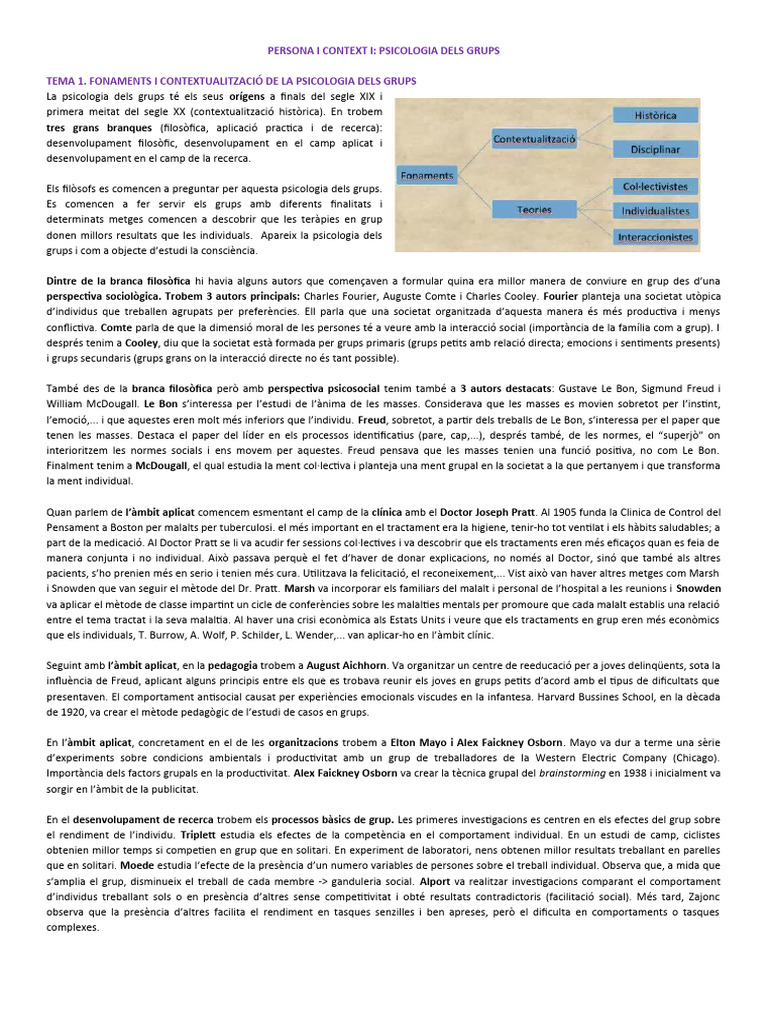Psicologia Dels Grups | PDF