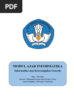 Modul Ajar Informatika Kelas 8 Deep Learning | PDF