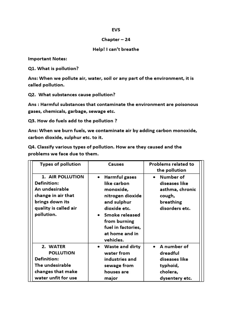 Understanding Pollution Types and Solutions | PDF | Air Pollution ...