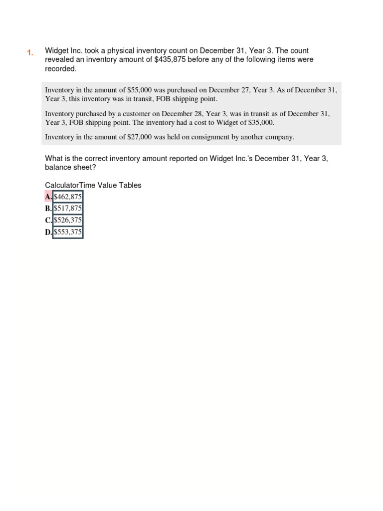 A.2. Asset Valuation Inventory | PDF | Cost Of Goods Sold | Inventory