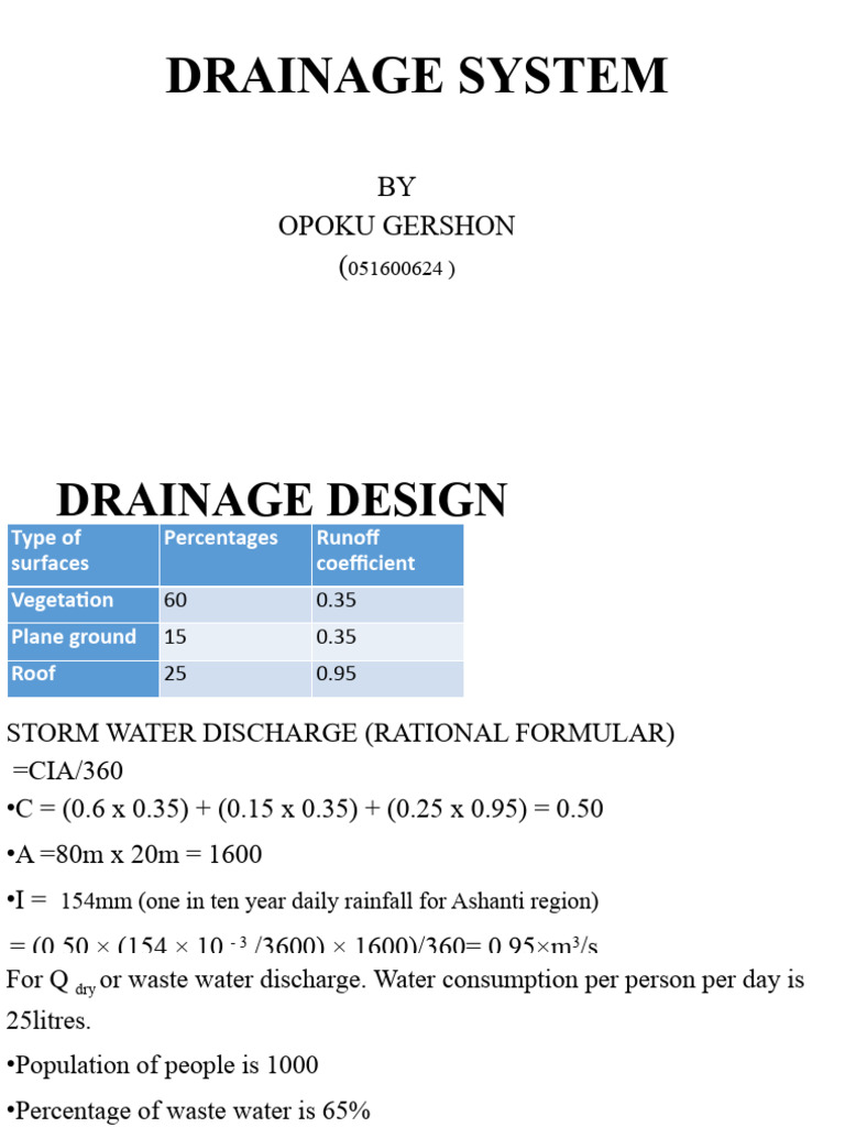 Drainage System | PDF