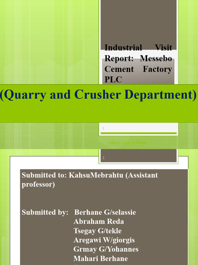 Messebo Cement Factory Equipment Overview | PDF | Cement | Secondary ...