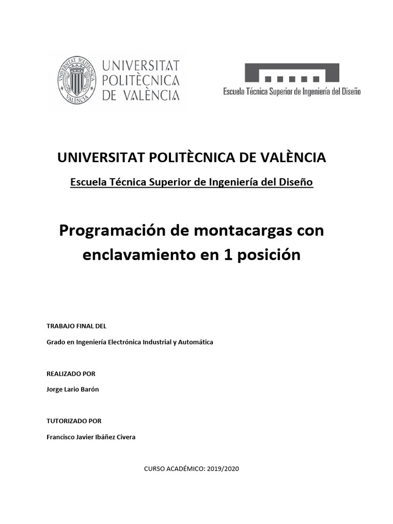Lario Adaptación De Montacargas Y Programación Para Enclavamiento Y Funciones De Pasarela