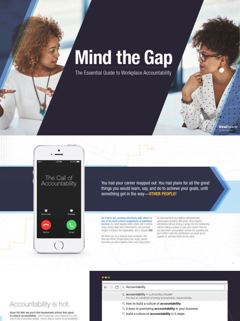 Mind The Gap The Essential Guide To Workplace Accountability Ebook | PDF