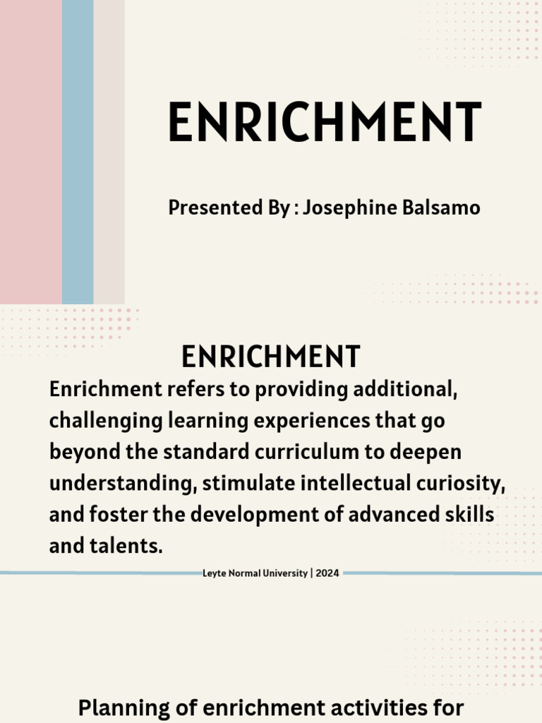 Enrichment Strategies for Gifted Youth | PDF | Gifted Education ...