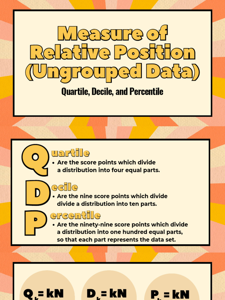 Measures of Relative Position (Ungrouped Data) | Download Free PDF ...