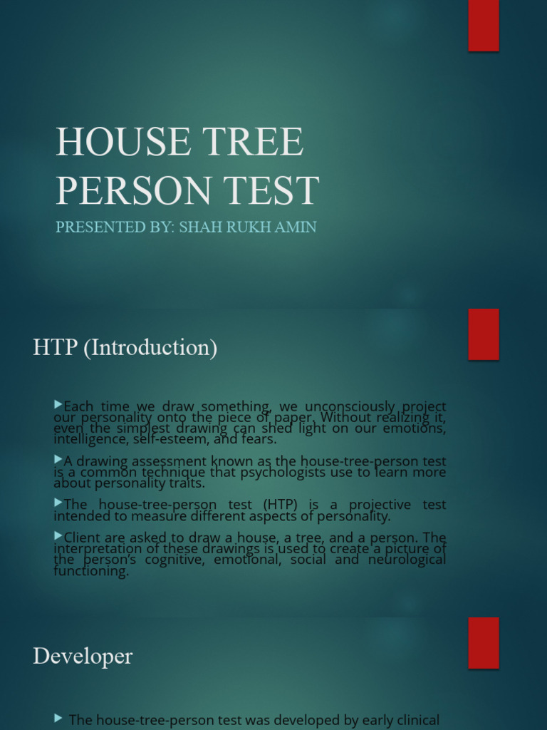 HTP Presentation | PDF | Art Therapy | Neurological Disorders