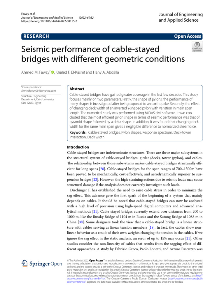 Bridge Dimensions Paper | PDF