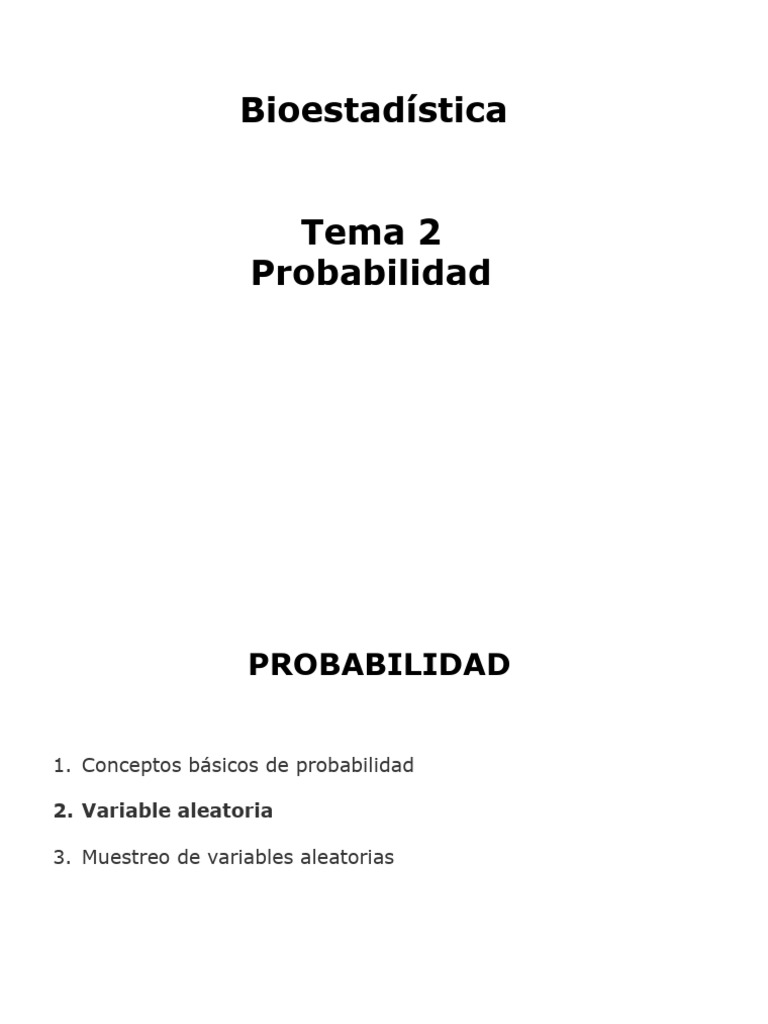 Tema 2 (II) | PDF | Variable aleatoria | Distribución normal