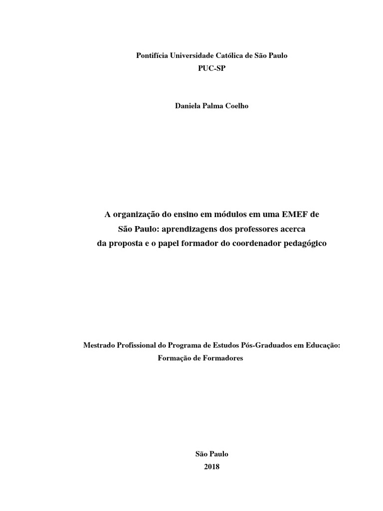 Papel Formador Do Coordenador | PDF