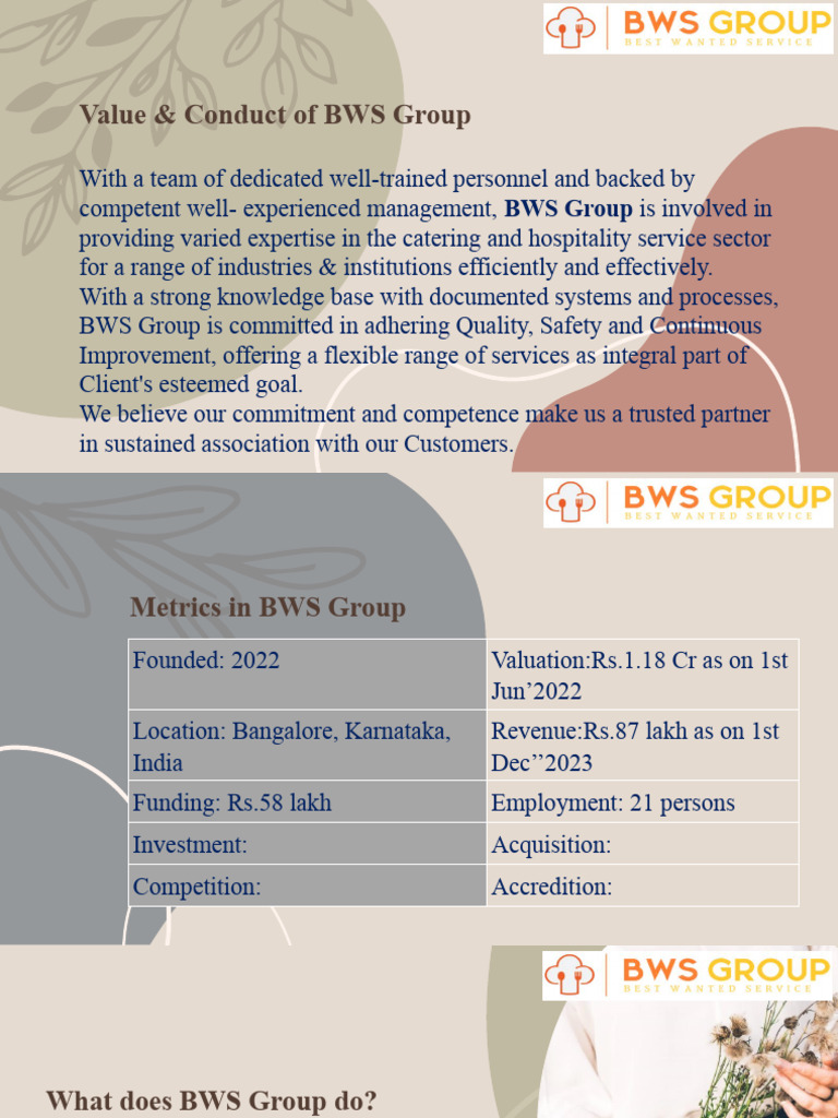 BWS Group - Company Profile | PDF