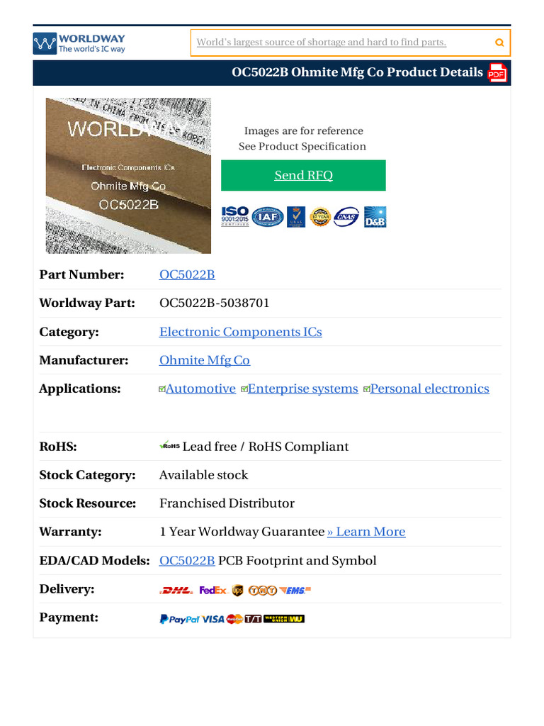 Oc5022b Ic | PDF
