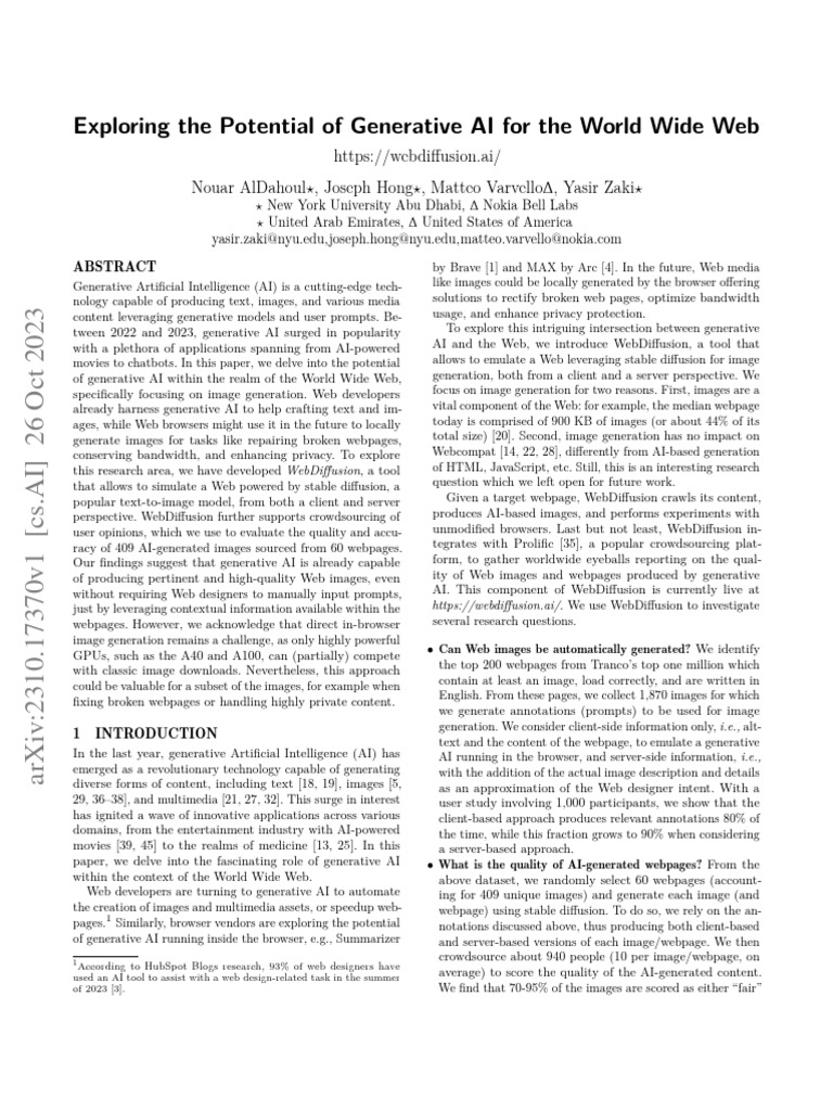 GenAI For The World Wide Web 1698621445 | PDF | Proxy Server | World ...