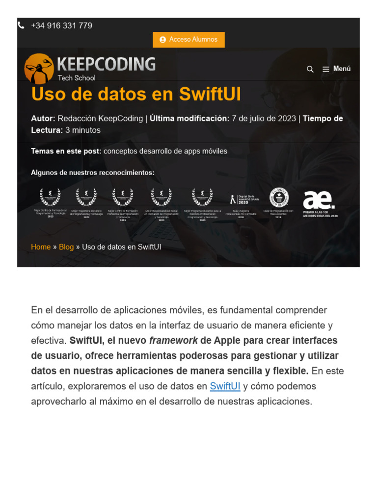 Uso de Datos en SwiftUI | PDF | Interfaz de usuario | Software de la aplicacion
