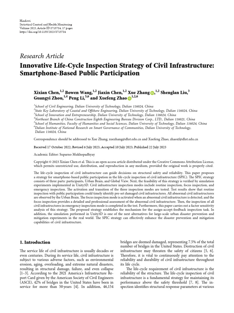 Innovative Life-Cycle Inspection Strategy of Civil | PDF | Simulation ...
