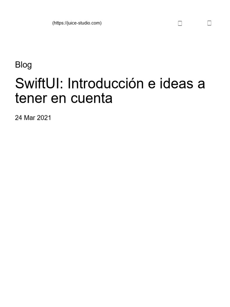 Swiftui Introduccion | Descargar gratis PDF | Ios | Software de la ...