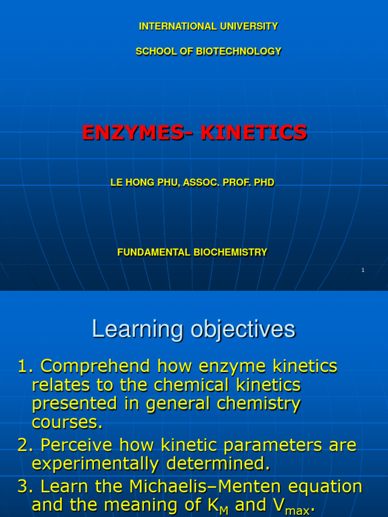 Lecture 3-Enzymes - Kinetics | Download Free PDF | Enzyme Inhibitor ...