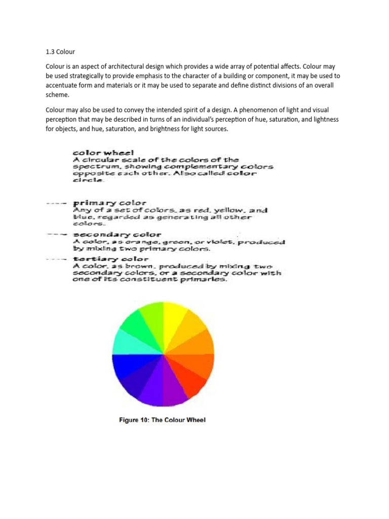 Colour | PDF | Color | Artistic Techniques