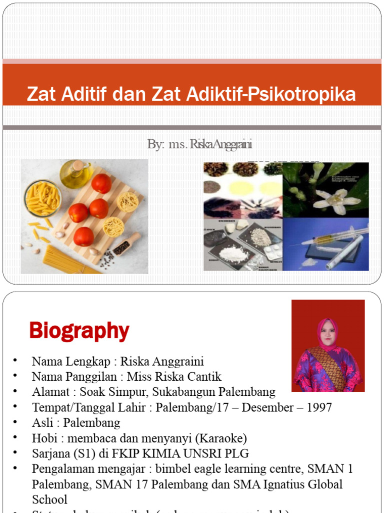 Zat Aditif Dan Zat Adiktif-Psikotropika | PDF