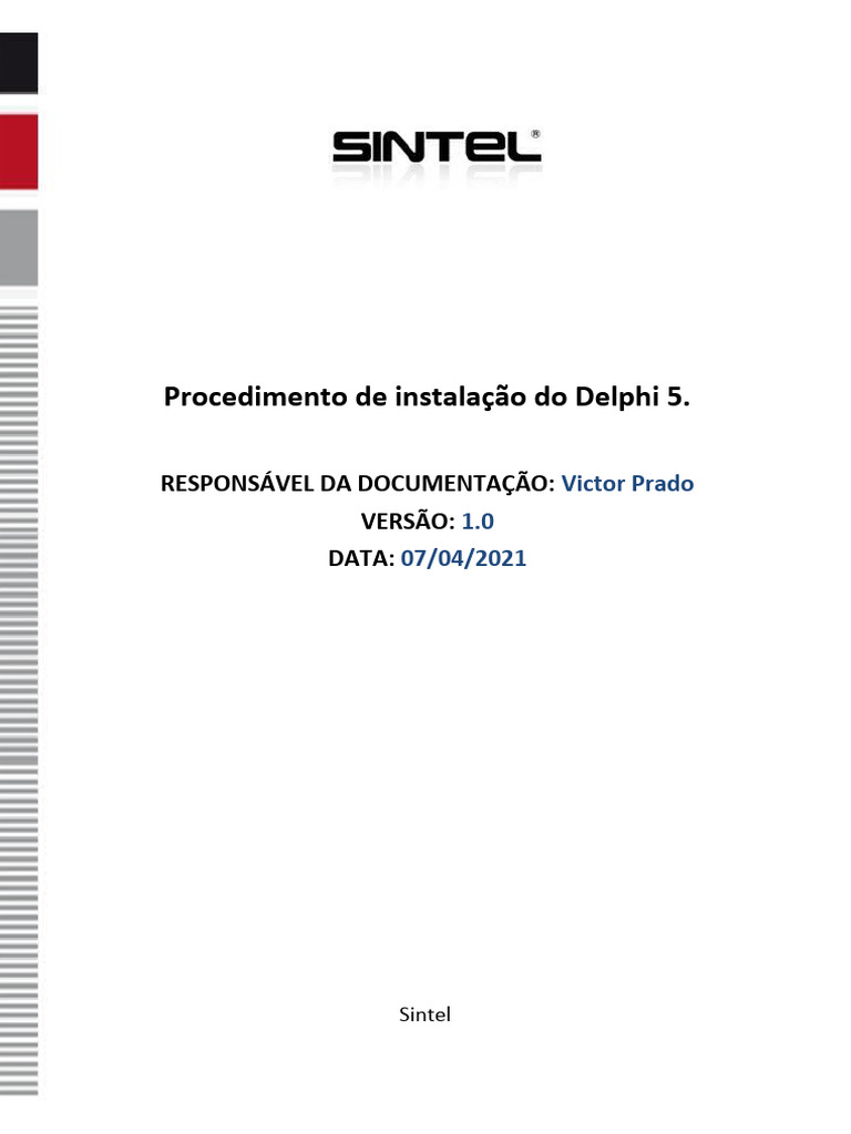 Procedimentos de Instalação Delphi 5 v2 | PDF | Ciência da Computação ...