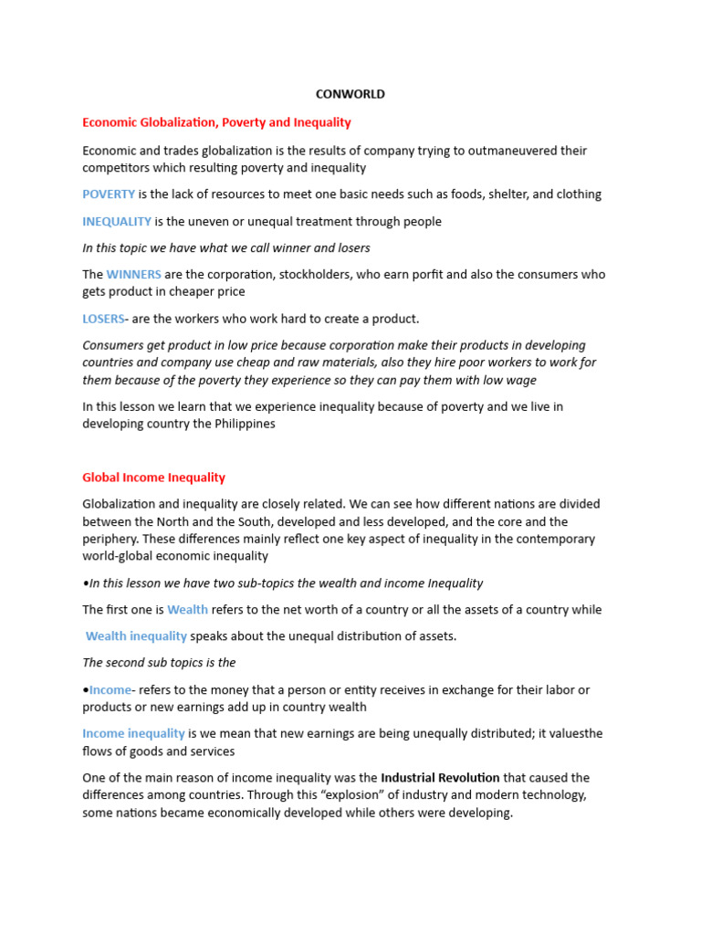Conworld Finals Explanation | Download Free PDF | Globalization ...