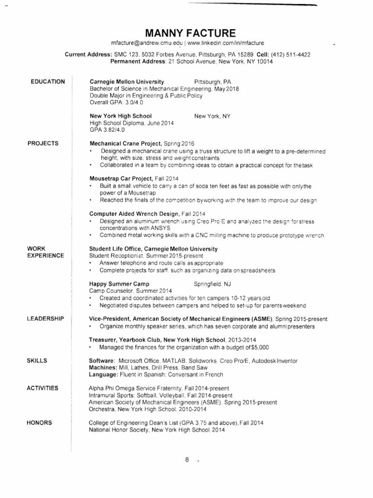 Sample Resume | PDF