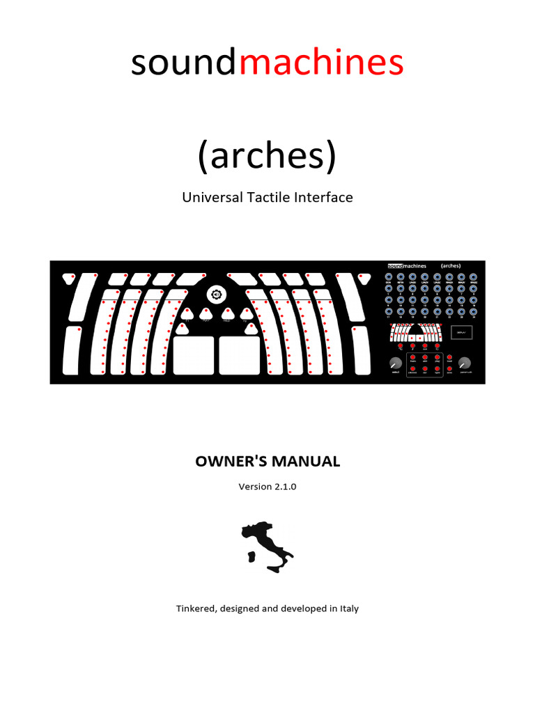 Soundmachines ARCHES-MANUAL-1.02.00-NOV23 | PDF | Synthesizer | Usb