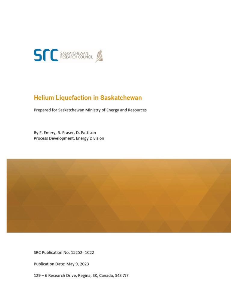 Helium Liquefaction | PDF