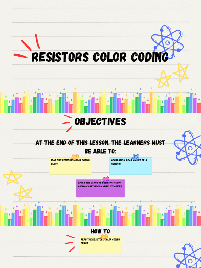 Resistors Color Coding | PDF | Resistor | Color