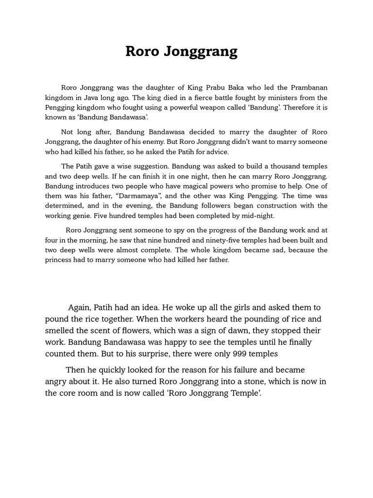 Roro Jonggrang | Download Free PDF | Java
