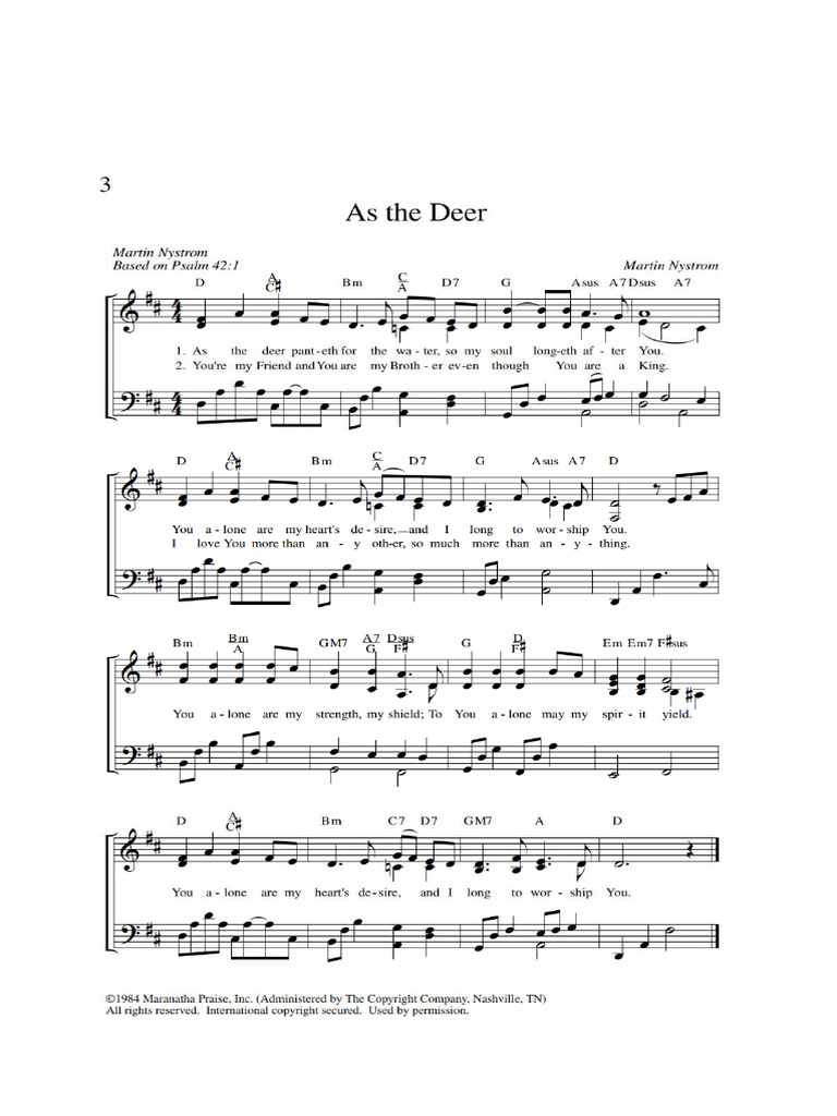 As The Deer | PDF
