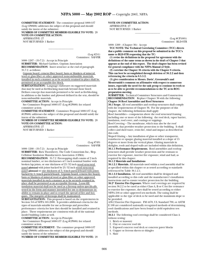NFPA5000 | PDF | Roof | Building Technology
