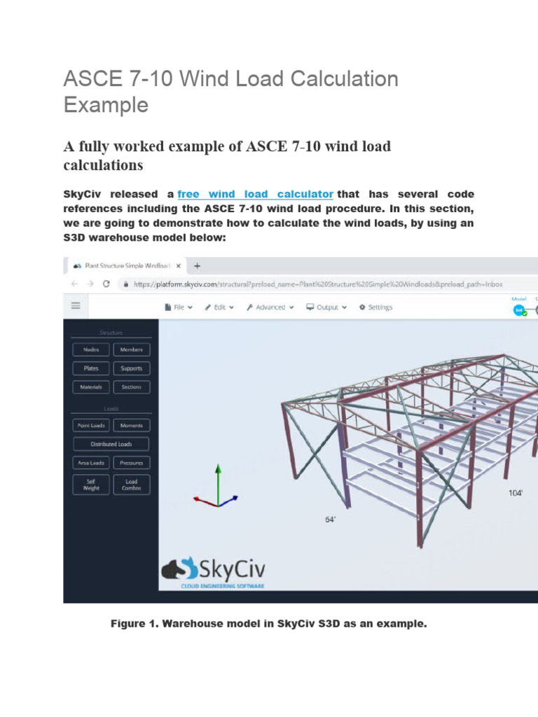ASCE 7 10 Wind Load Example | PDF | Wound | Pressure