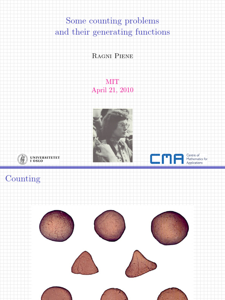 Integer Partitions & Generating Functions | PDF | Combinatorics | Curve