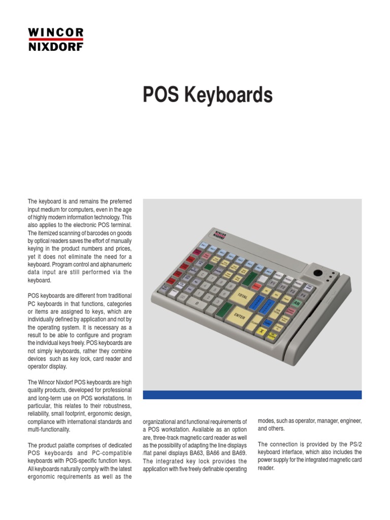 POS Keyboards | Download Free PDF | Computer Keyboard | Point Of Sale