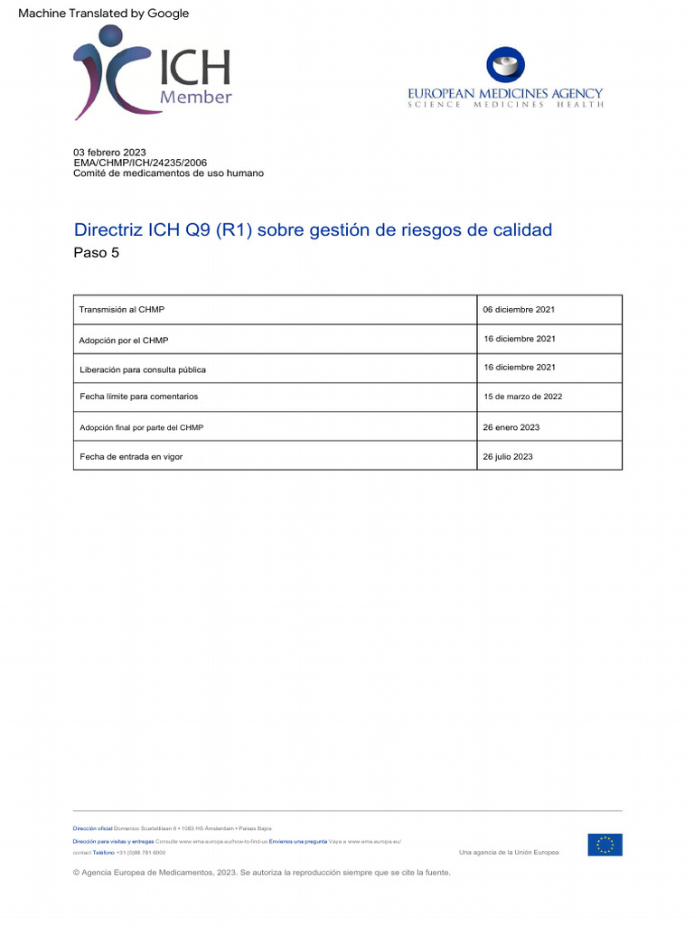 Ichq9 (r1) Español | PDF | Riesgo | Evaluación de riesgos