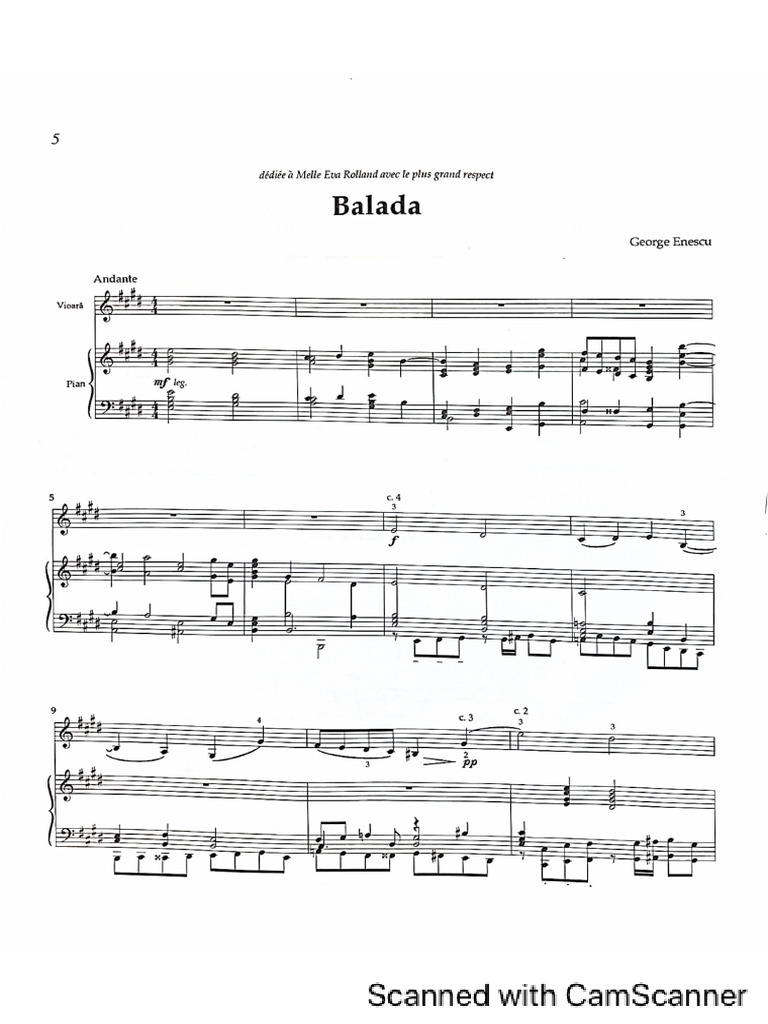 Balada de George Enescu | PDF