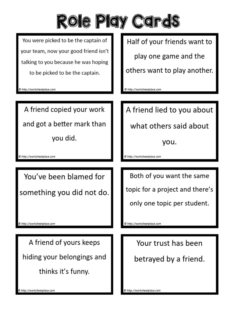 Conflict Resolution Role Play | PDF