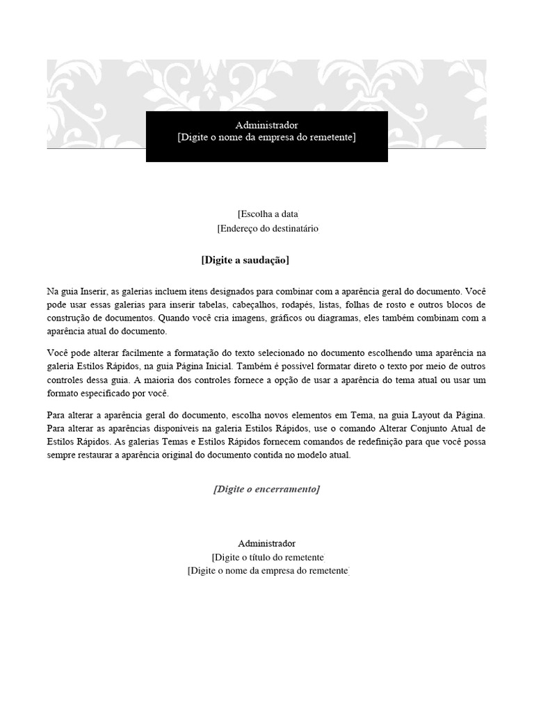 Modelo de Carta | PDF