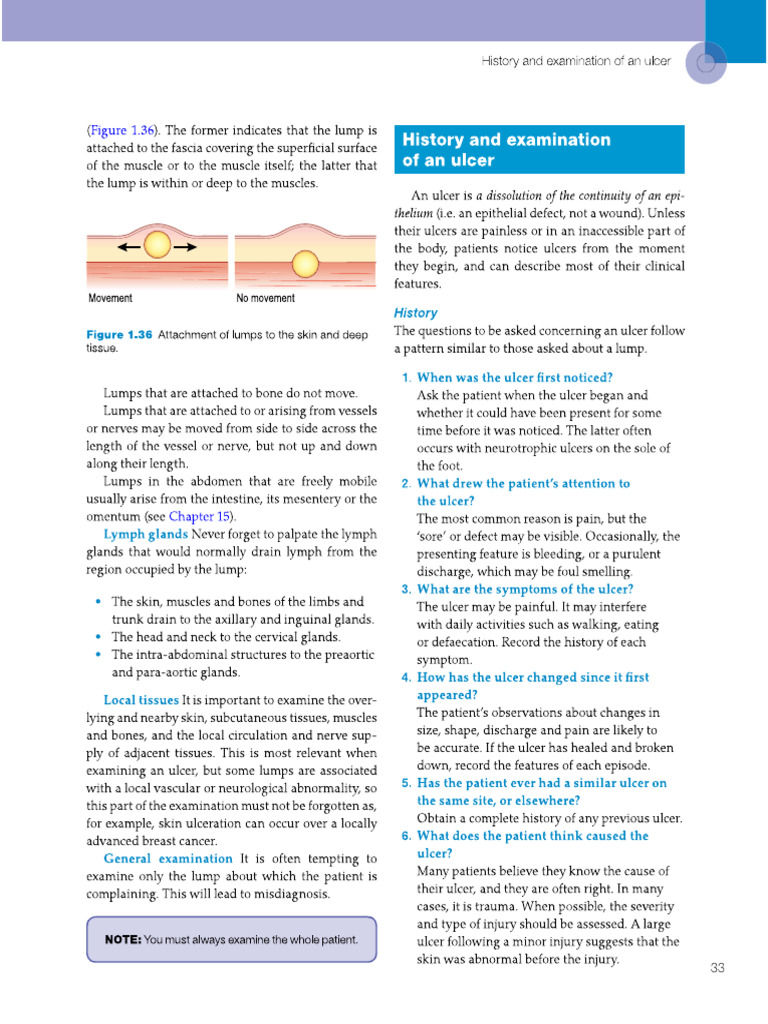 Ulcer Examination | PDF