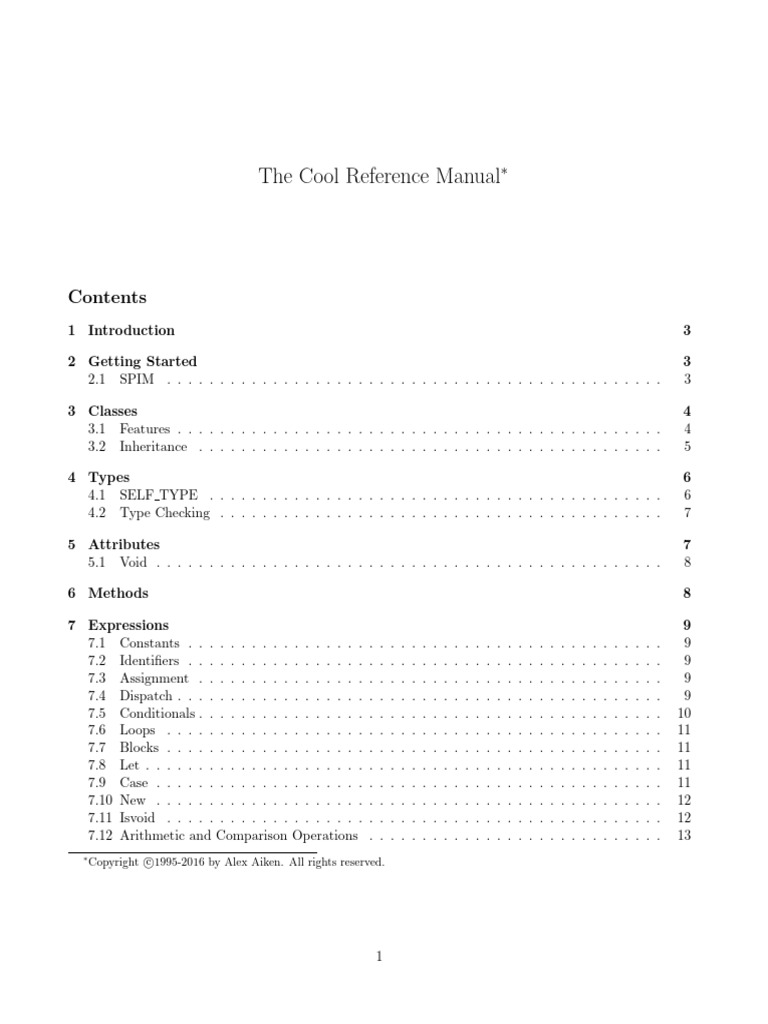 Cool Manual | PDF | Parameter (Computer Programming) | Class (Computer ...