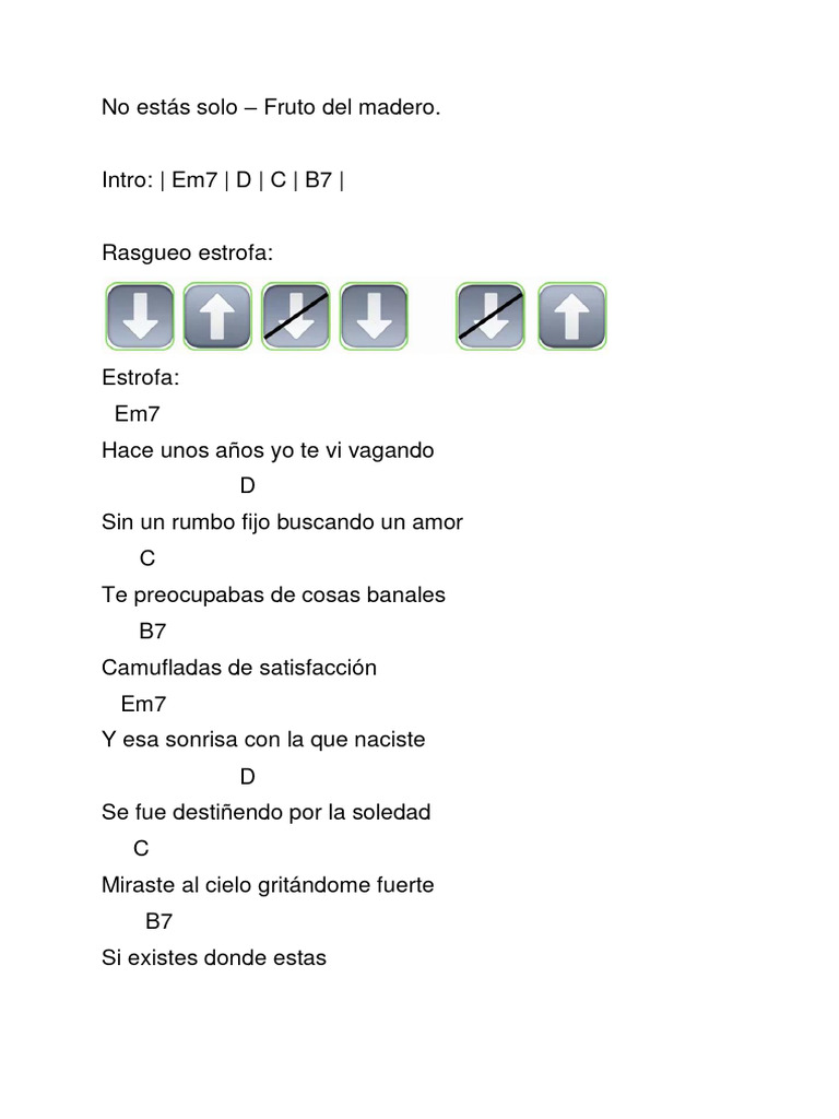 No estás solo - Fruto del madero | PDF