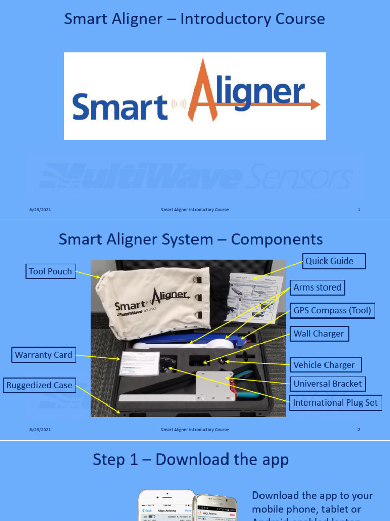 1 Smart Aligner Introductory Course | PDF | Android (Operating System) | Mobile App