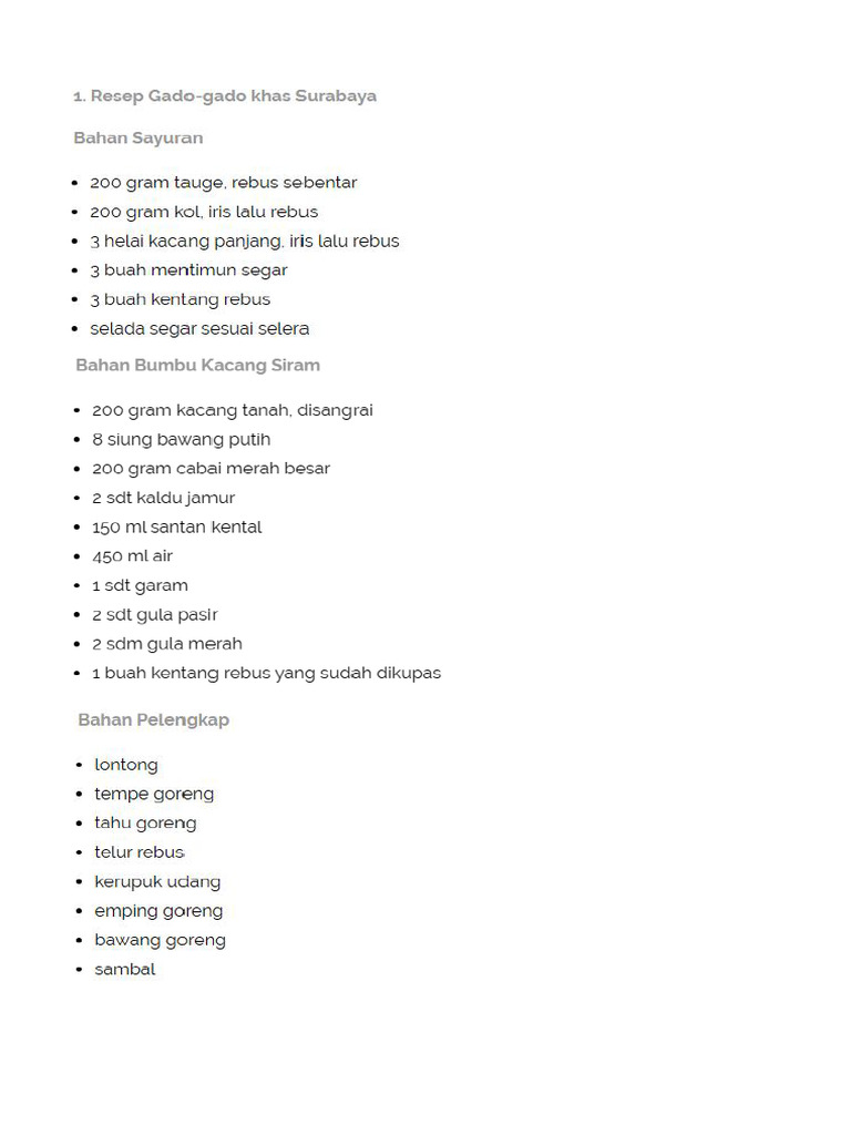 Resep Gado2 Surabaya-3 | PDF