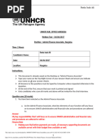 WFP Written Test Draft | PDF | Test (Assessment) | Cognition