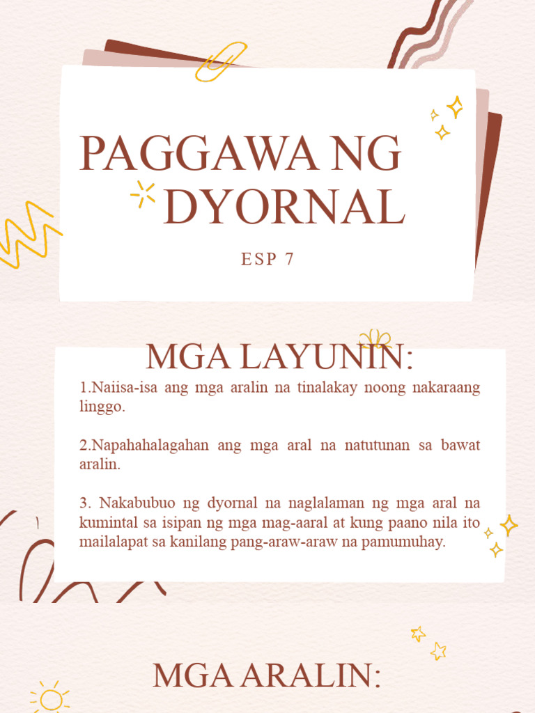 2nd Grading - Paggawa NG Dyornal | PDF