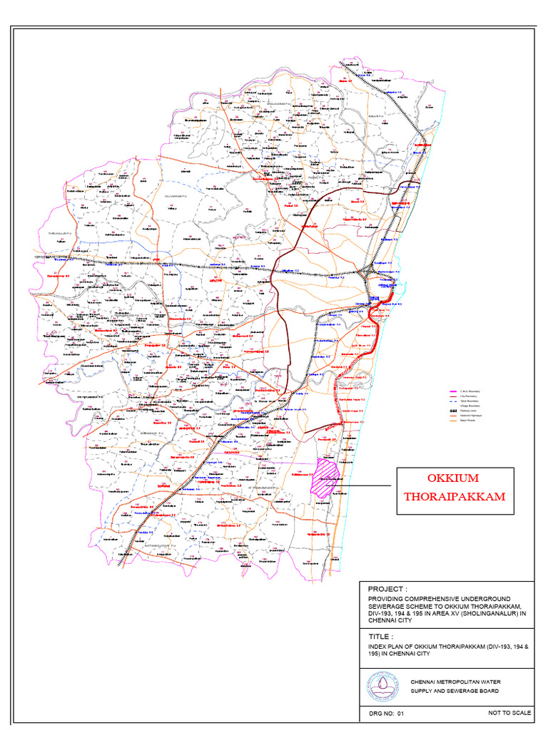 Okkiam Thoraipakkam Area Map | PDF