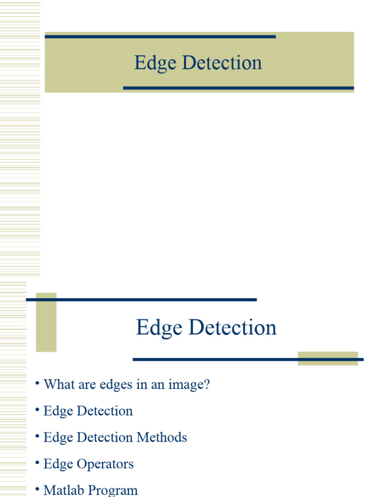 DIP3E - Chapter06A - Tran - Edge Detection | PDF | Telecommunications ...